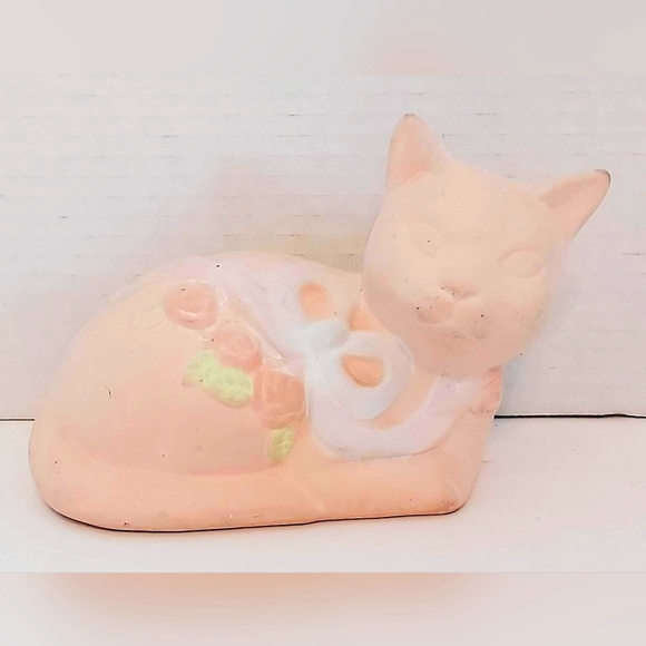 Accents | Vintage Hand Painted Terra Cotta Cat Figure | Poshmark